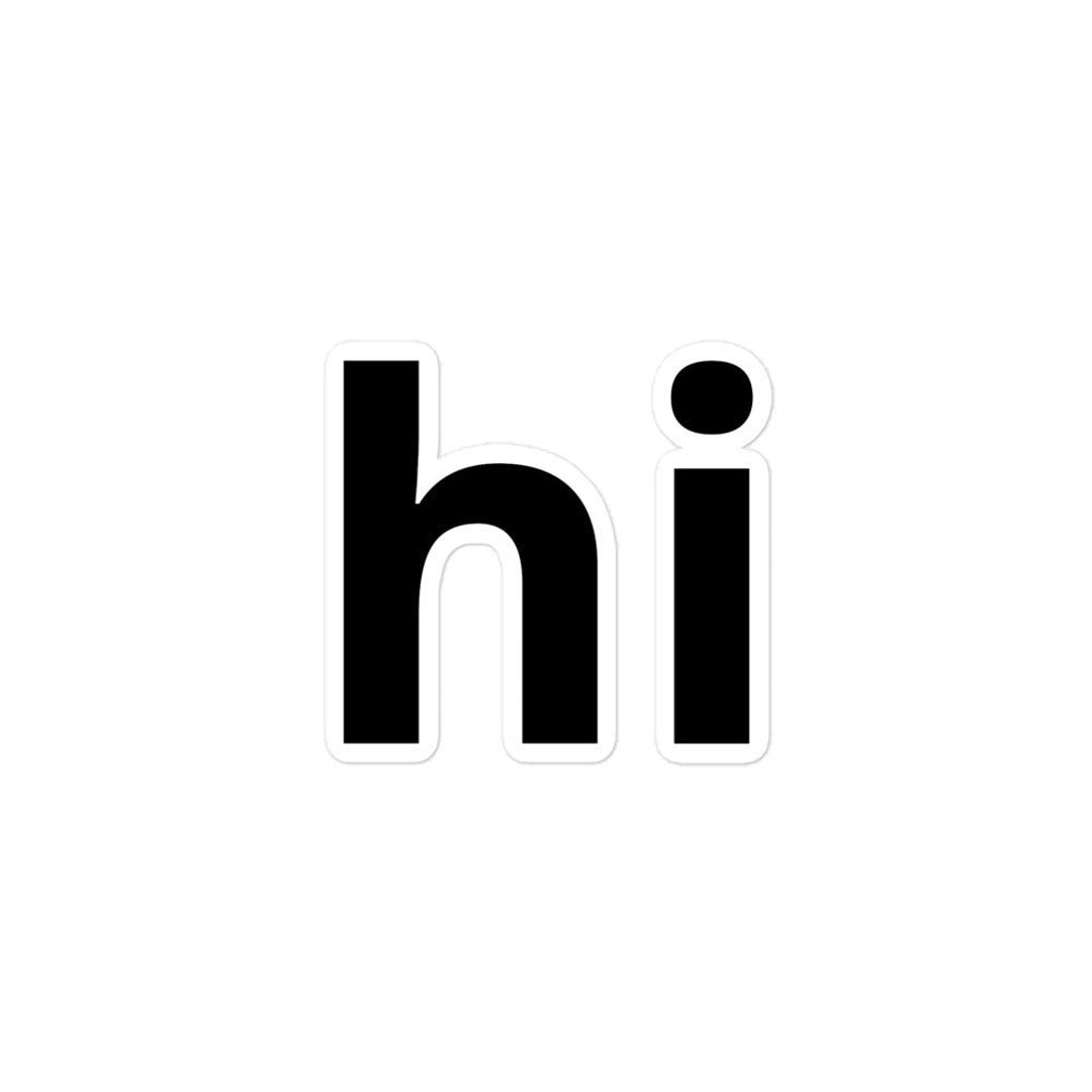Hi Sticker - Etsy