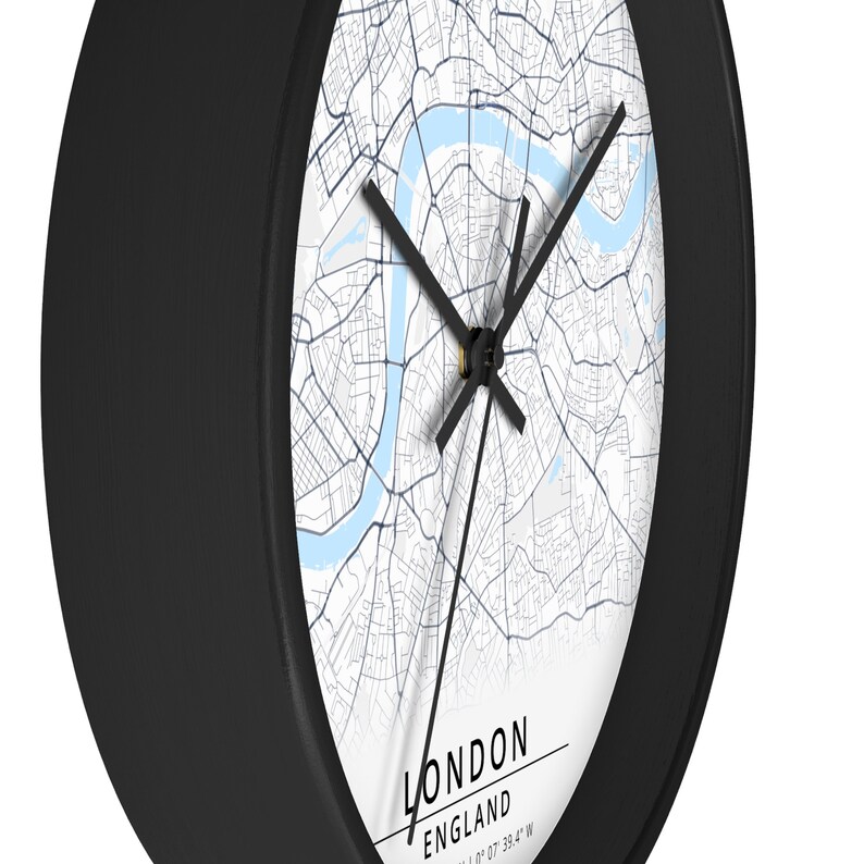 London Map Wall Clock, London England Clock, London Gift, London UK ...