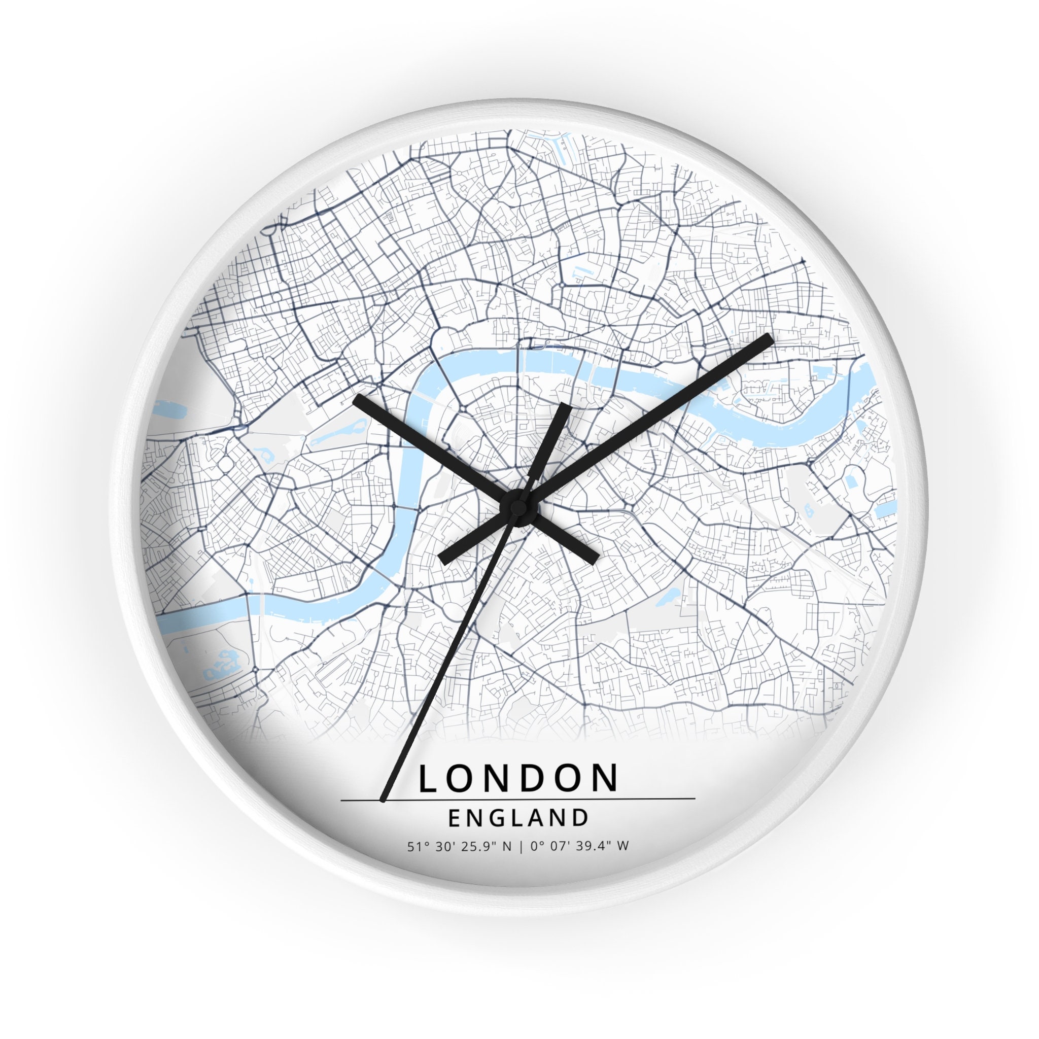 London Map Wall Clock, London England Clock, London Gift, London UK ...
