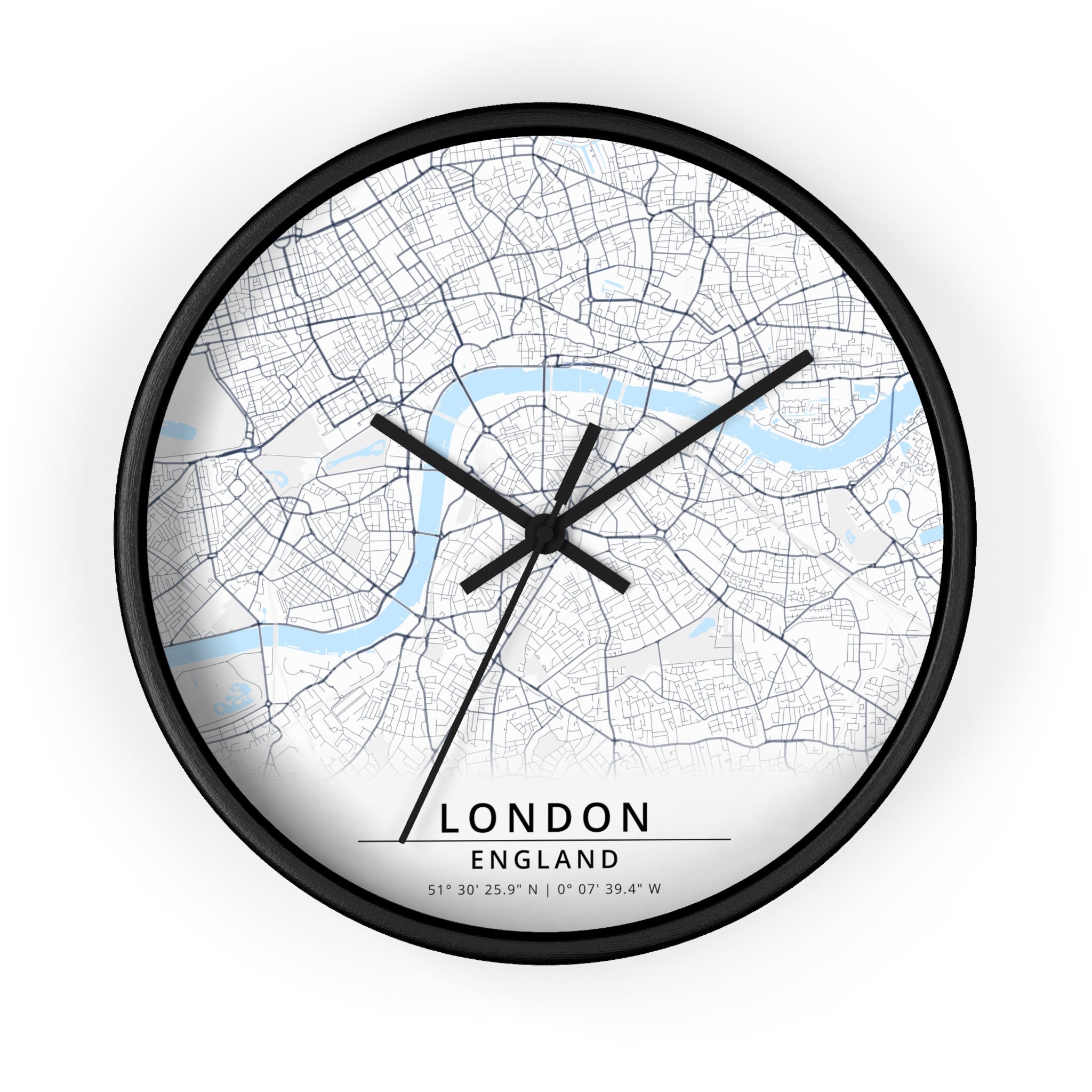 London Map Wall Clock, London England Clock, London Gift, London UK ...