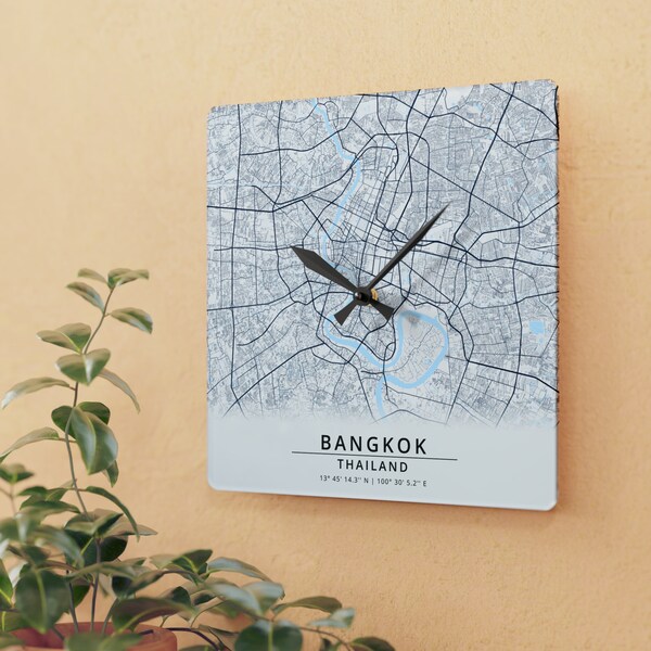 Thailand Map Clock - Etsy