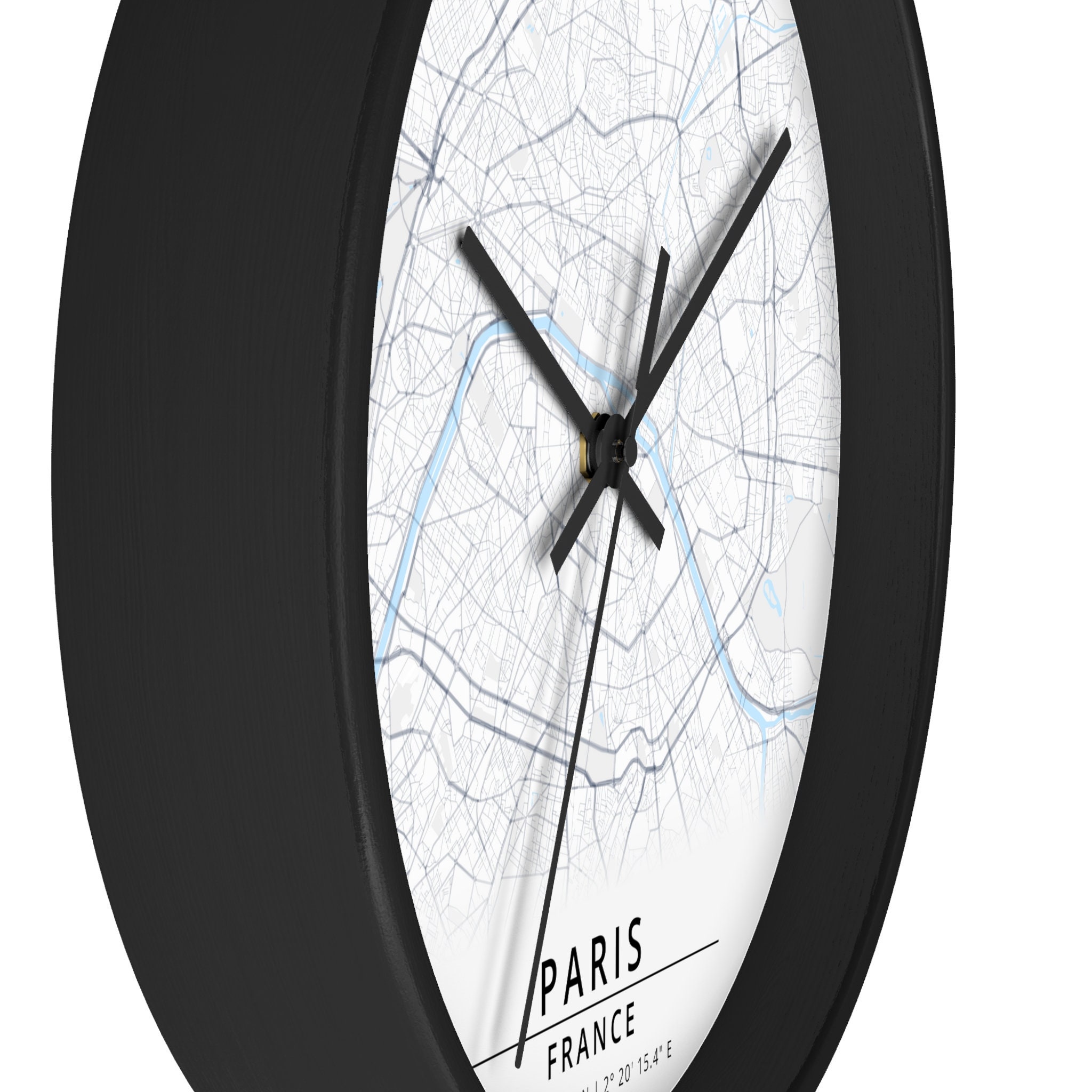 Paris Map Wall Clock, Paris France Clock, Paris Gift, Paris Clock Gift ...
