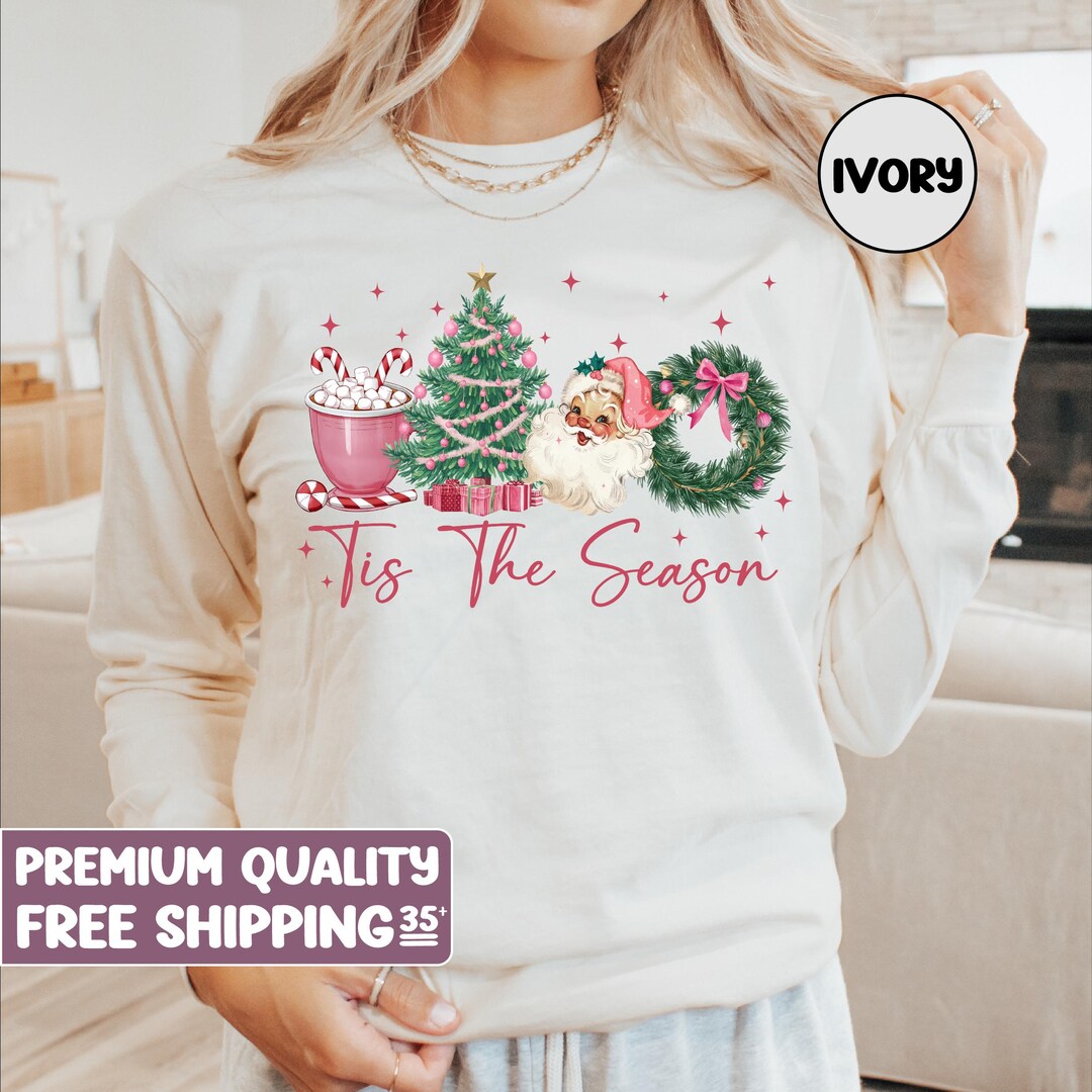 Vintage Christmas Shirt, Tis the Season, Classic Christmas Shirt ...