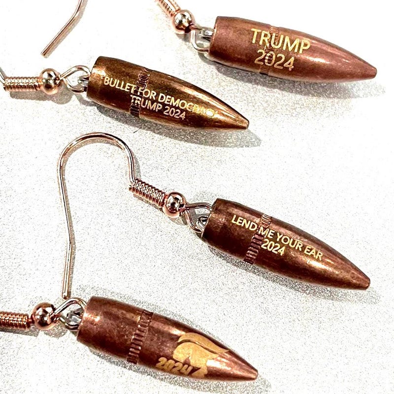 Trump 2024 Earring - Etsy