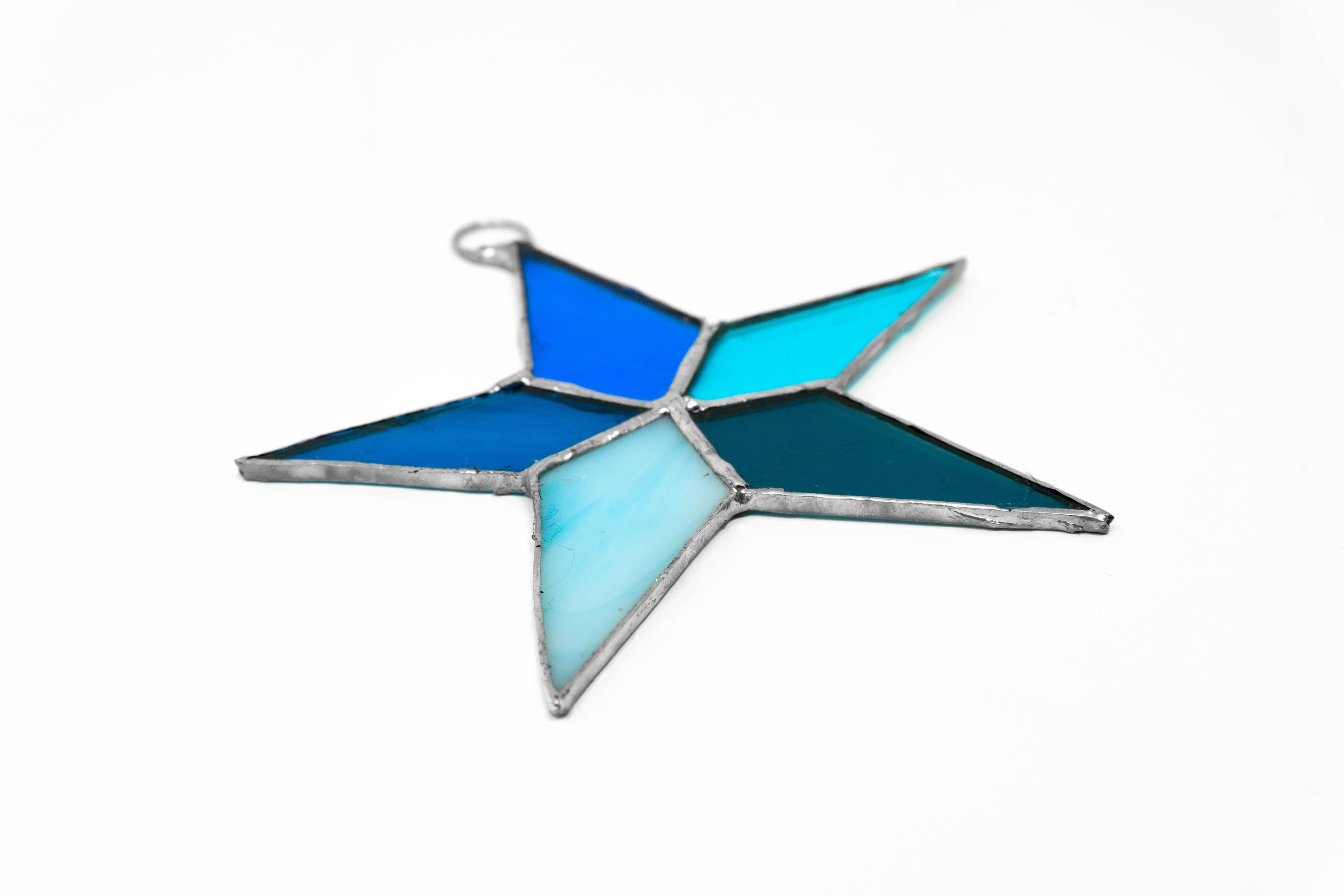 Stained Glass Colored Star Stained Glass Abstract Geometric Glass Mini ...