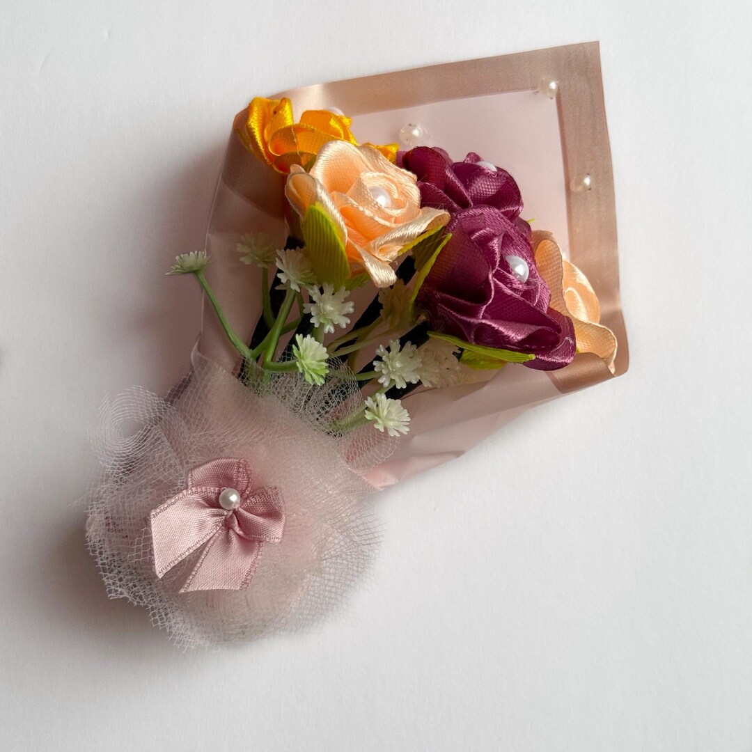 Mini Eternal Roses Flower Bouqet Handmade Floral Bouquet Valentine’s ...