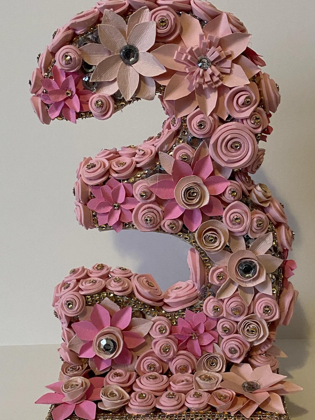 Birthday Number 3 Stand Centerpiece Party Decor - Etsy