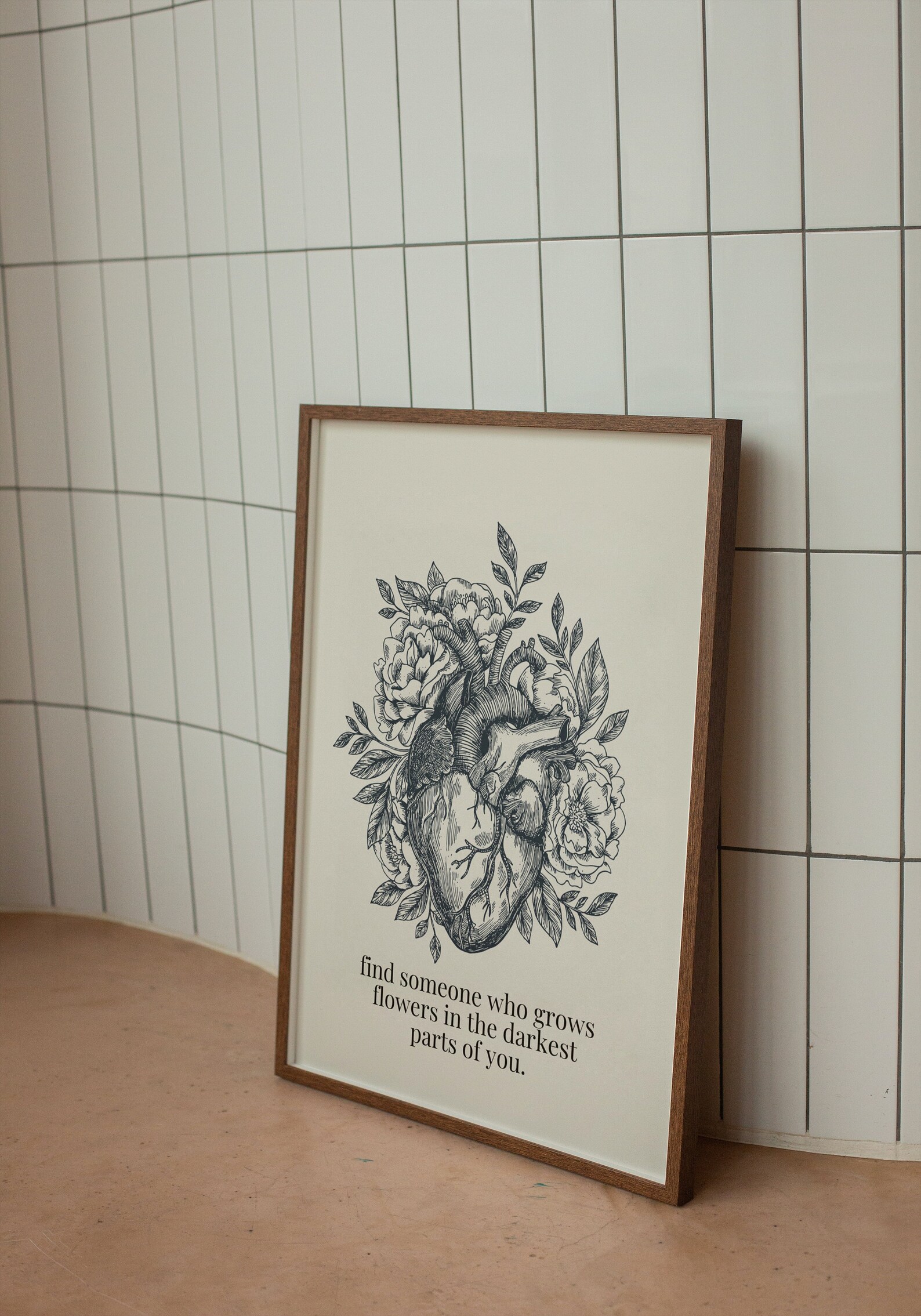 Zach Bryan Flowers Digital Print Flowers & Heart Poster, Wall Art, Home ...