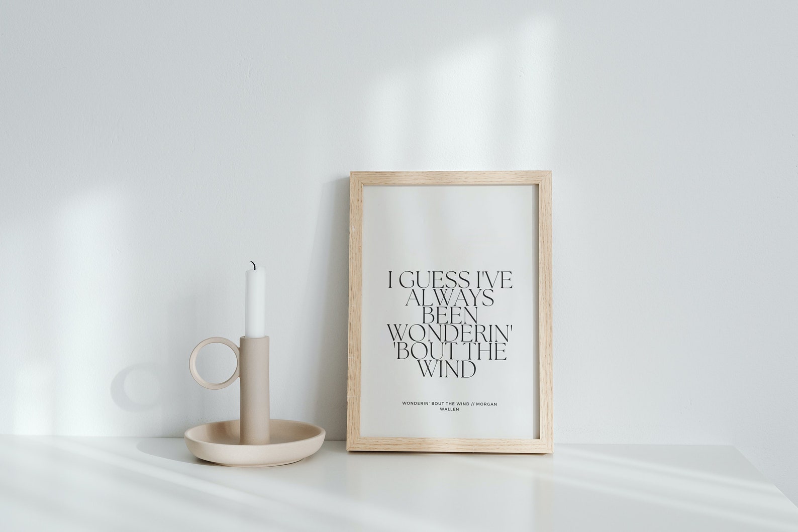 WONDERIN' Morgan Wallen Lyrics Digital Printable \\ Wonderin' Bout the ...