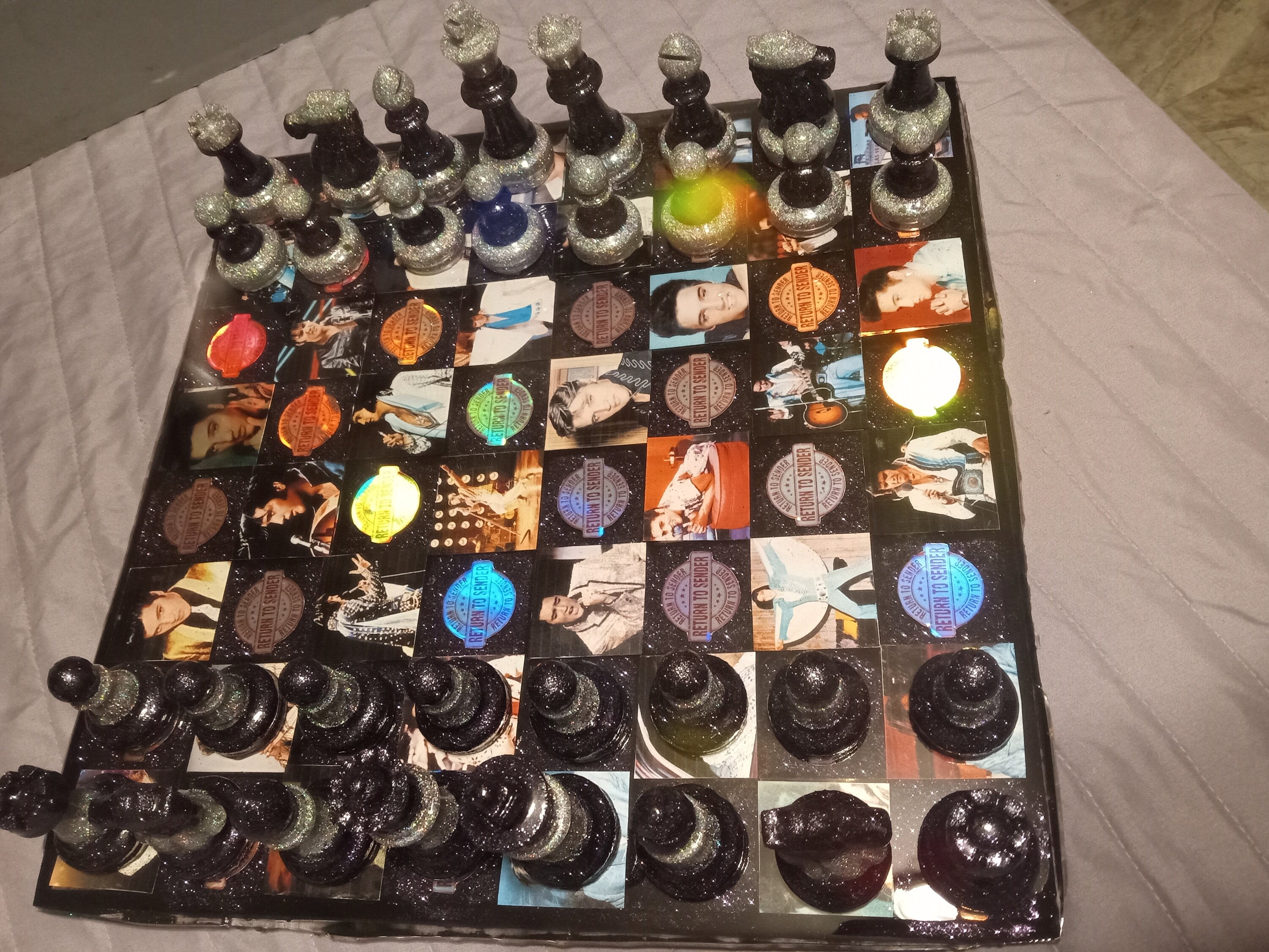 RARE Elvis Full Size Chess Set! - Etsy