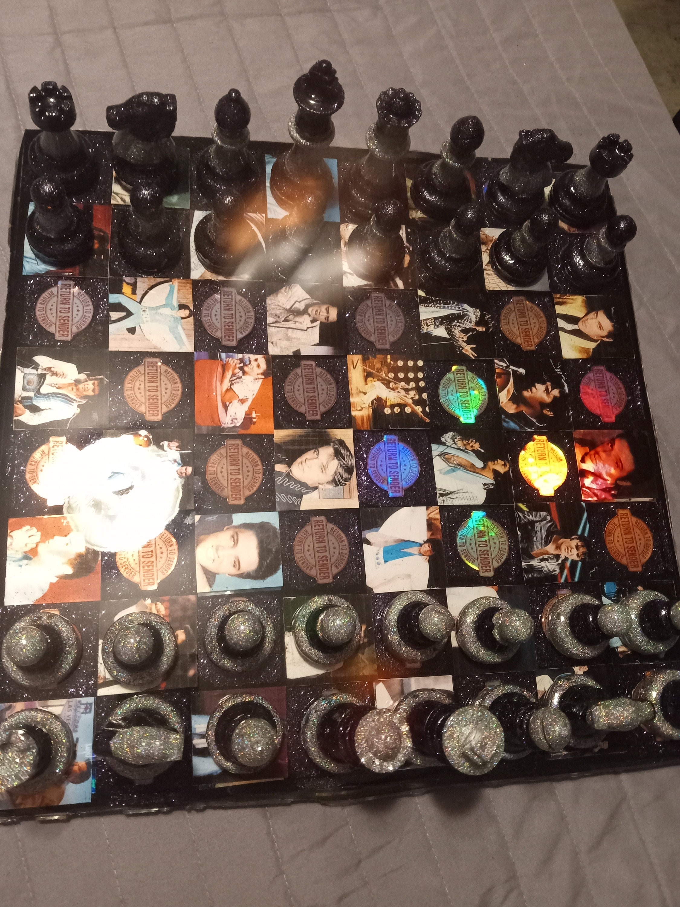 RARE Elvis Full Size Chess Set! - Etsy