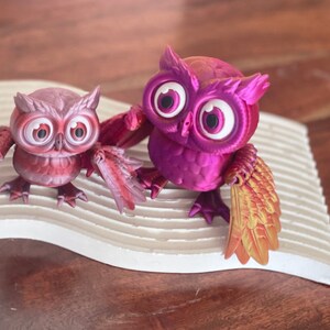 Articulated Owl Fidget Toy, Owl Desk Decoration, Fun Gift for Owl ...