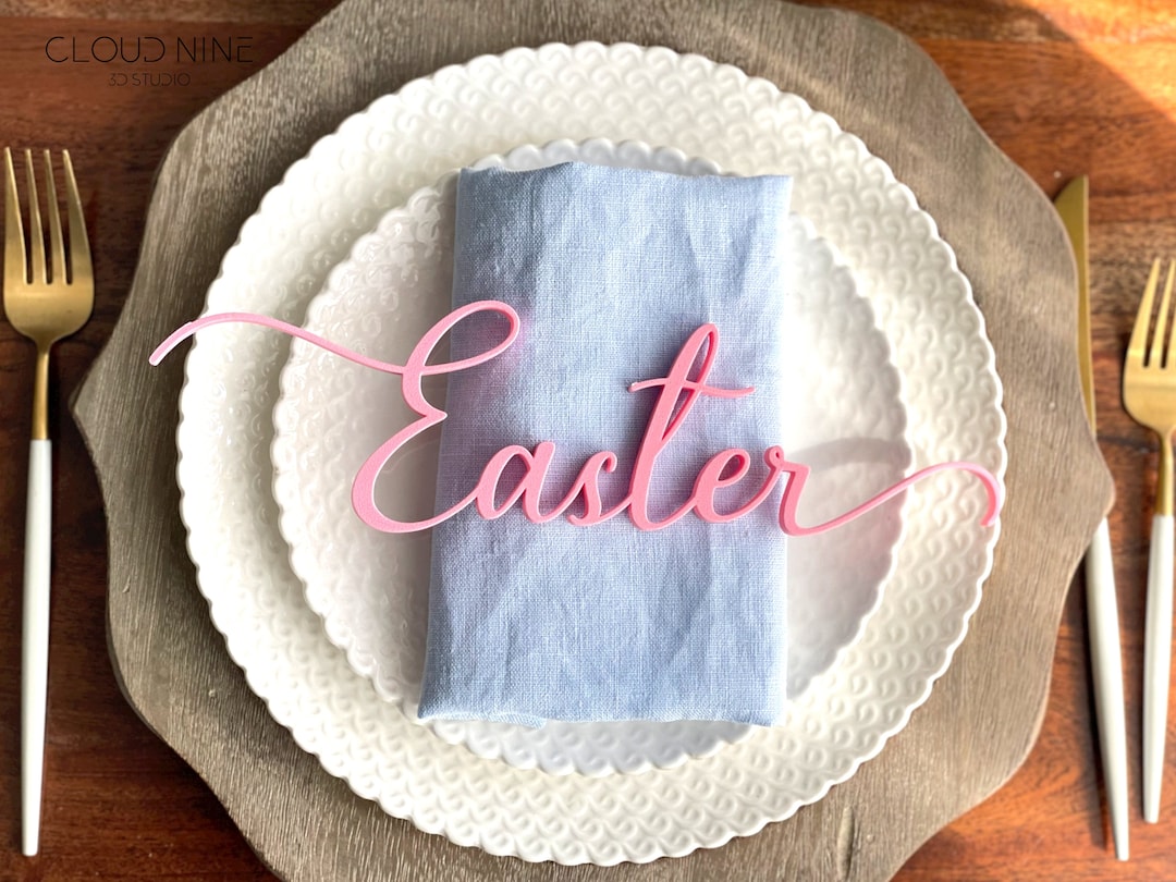 Easter Place Setting, Easter Custom Place Setting, Easter Table Decor ...