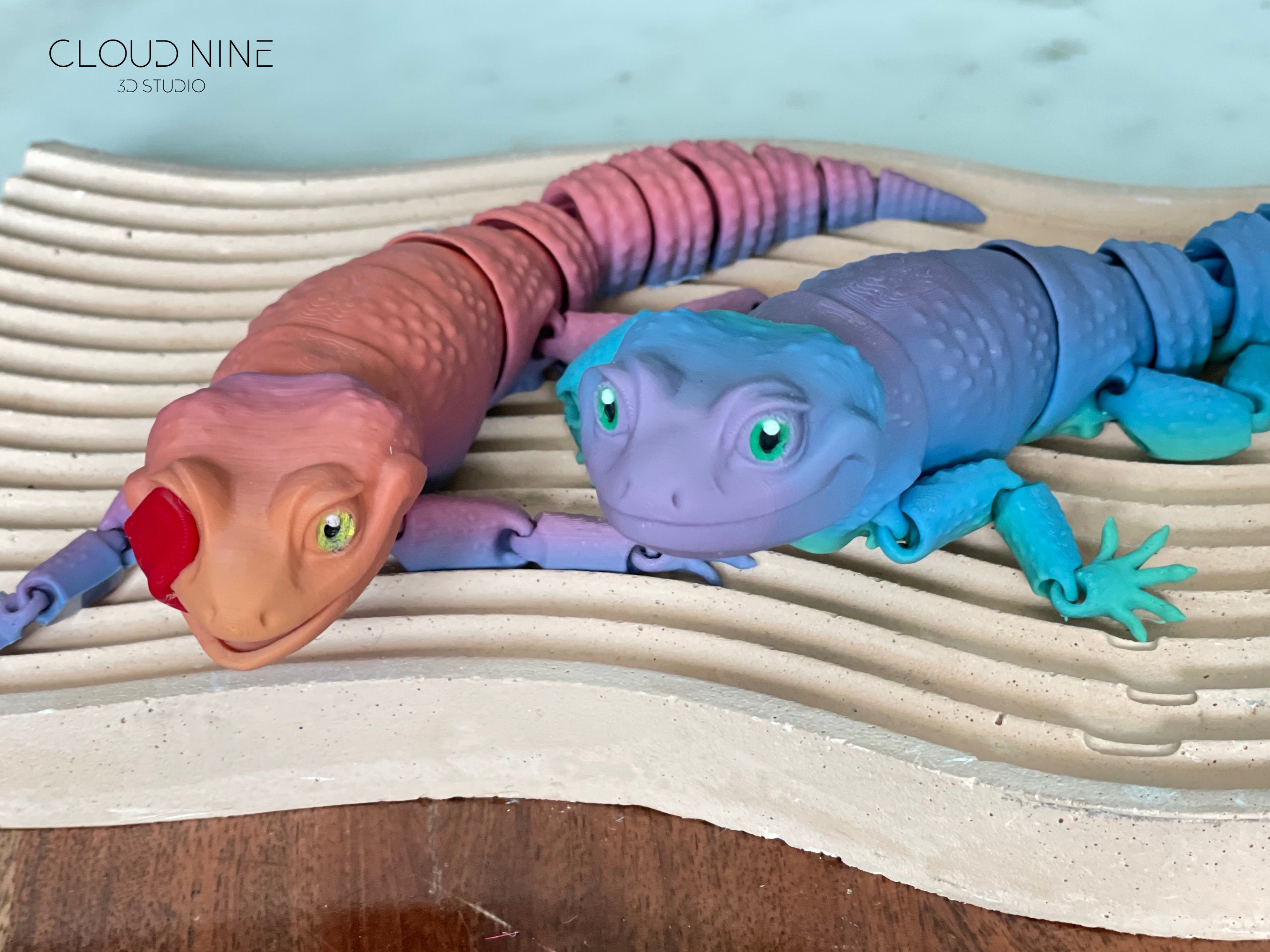 Leopard Gecko Fidget Toy Articulated Lizard Gecko - Etsy