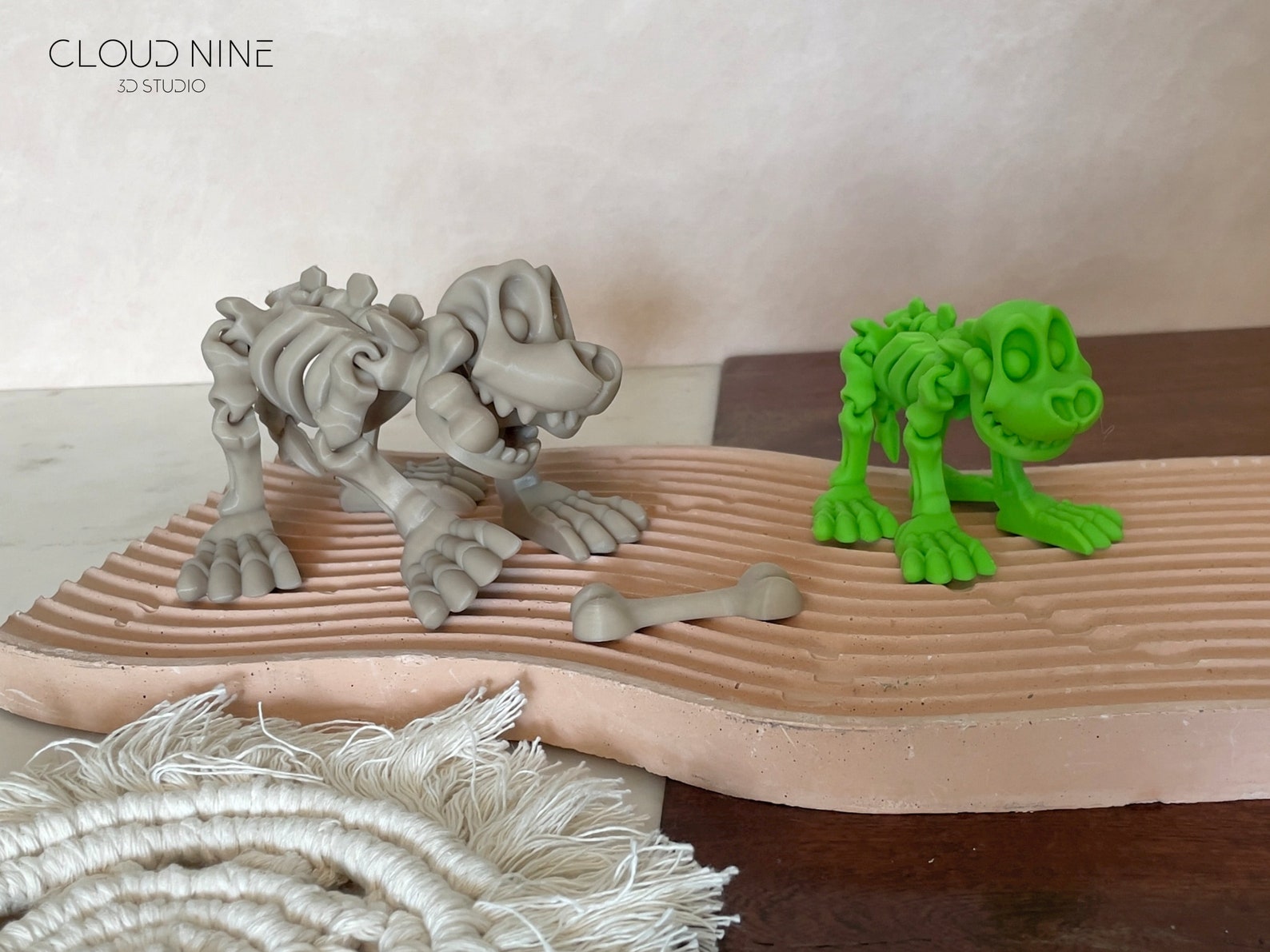 Articulated Skeleton Dog, Flexi Skeleton Dog, Halloween Toy, Office ...