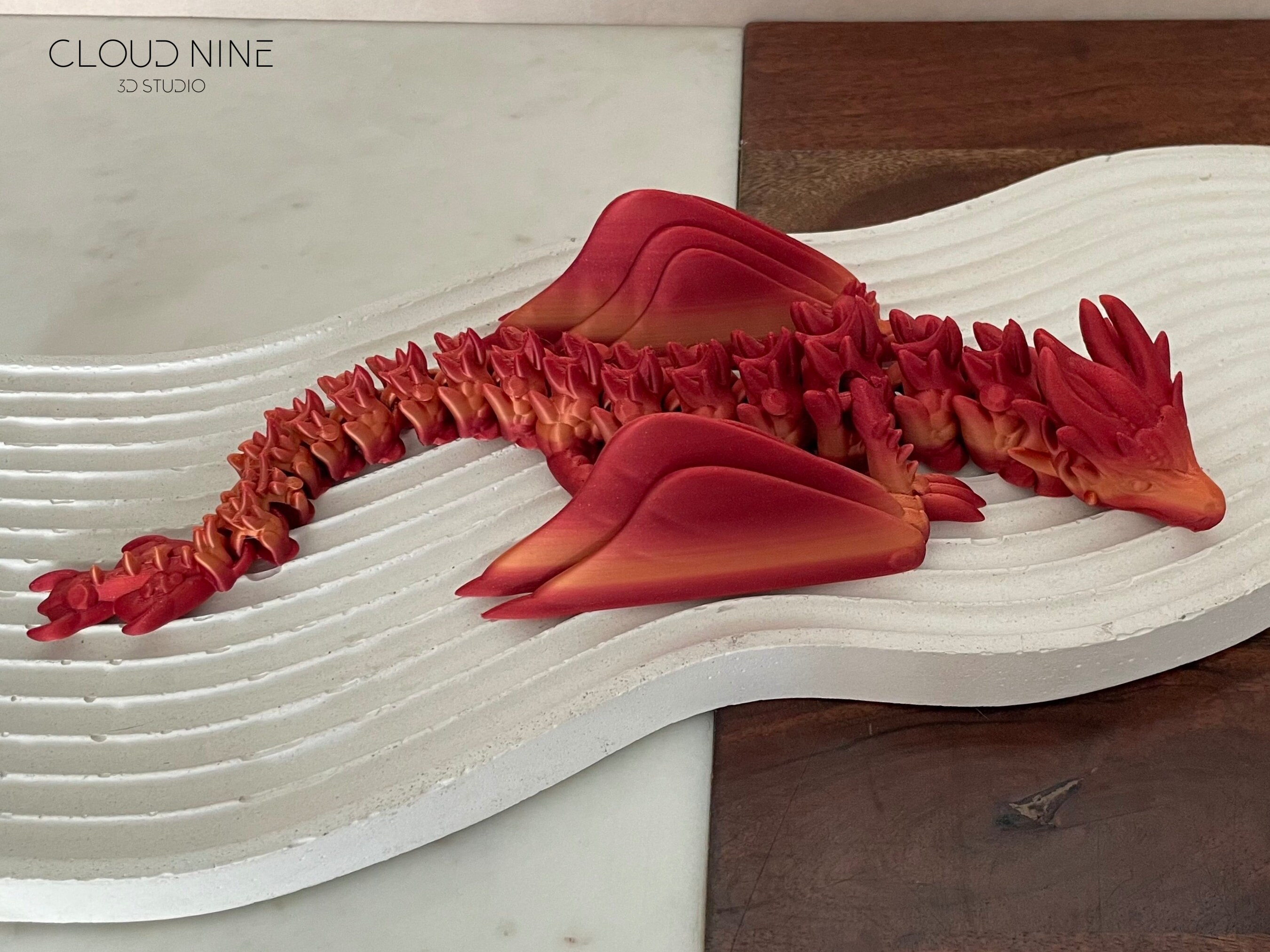 Articulated Dragon Fidget Toy Articulated Winged Dragon - Etsy