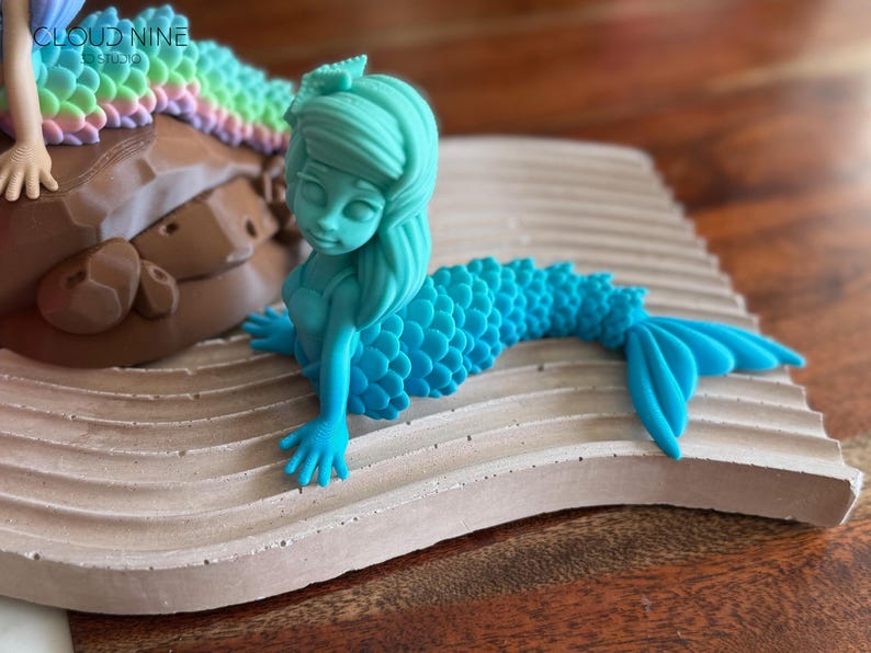 Mermaid Fidget Toy, Mermaids Lovers Desk Decoration, Fun Gift for Sea ...