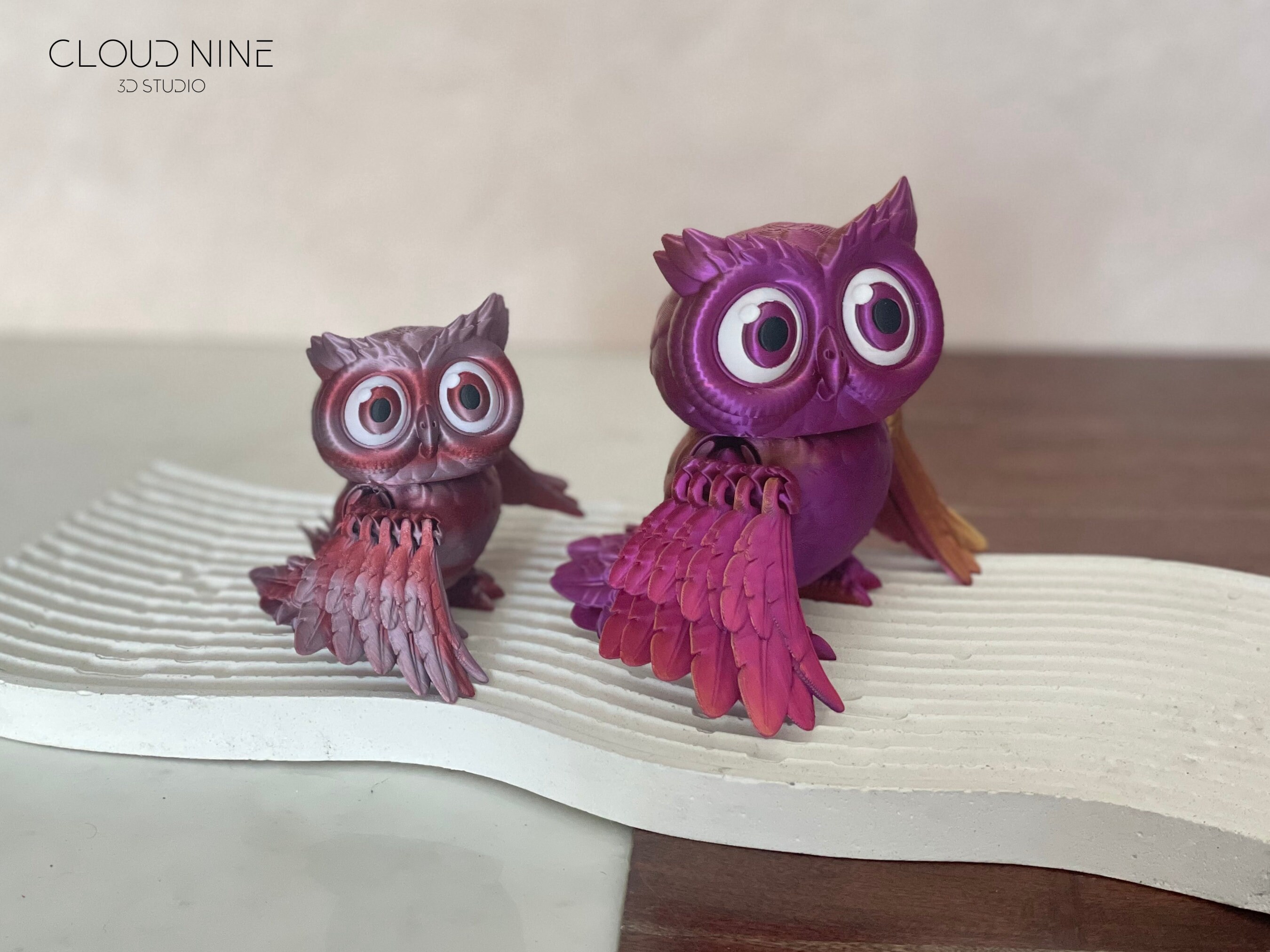 Articulated Owl Fidget Toy, Owl Desk Decoration, Fun Gift for Owl ...