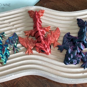 Tiny Crystal Dragon, Articulated Mini Dragon, Baby Dragon, Mini Wyvern ...