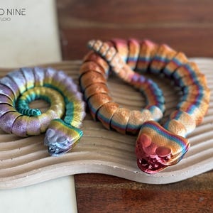 Rattlesnake Fidget Toy, Articulated Rattlesnake, Snake Lovers, Fun Gift ...