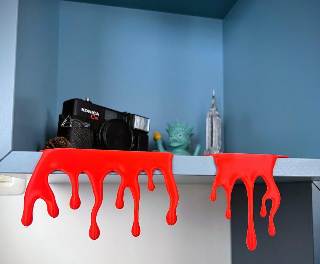 Blood Drip Shelf Decor, Dripping Blood Shelf Art - Etsy