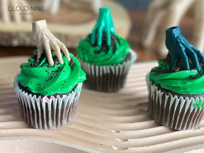 Stitched Hand Cupcake Topper Birthday or Party Favor Ideas - Etsy
