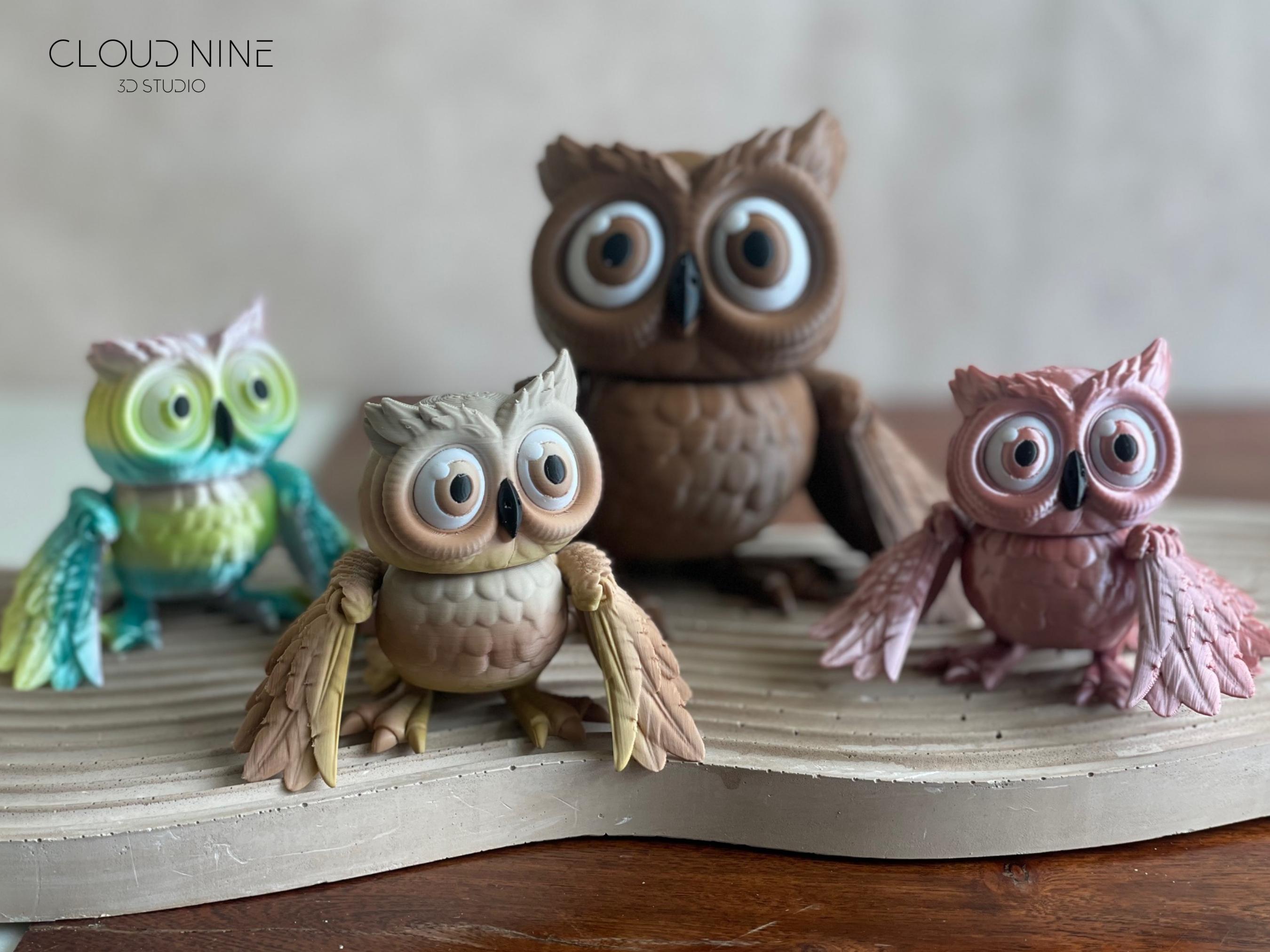Articulated Owl Fidget Toy, Owl Desk Decoration, Fun Gift for Owl ...