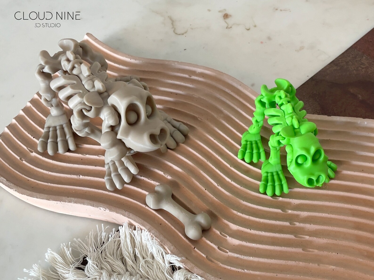 Articulated Skeleton Dog, Flexi Skeleton Dog, Halloween Toy, Office ...