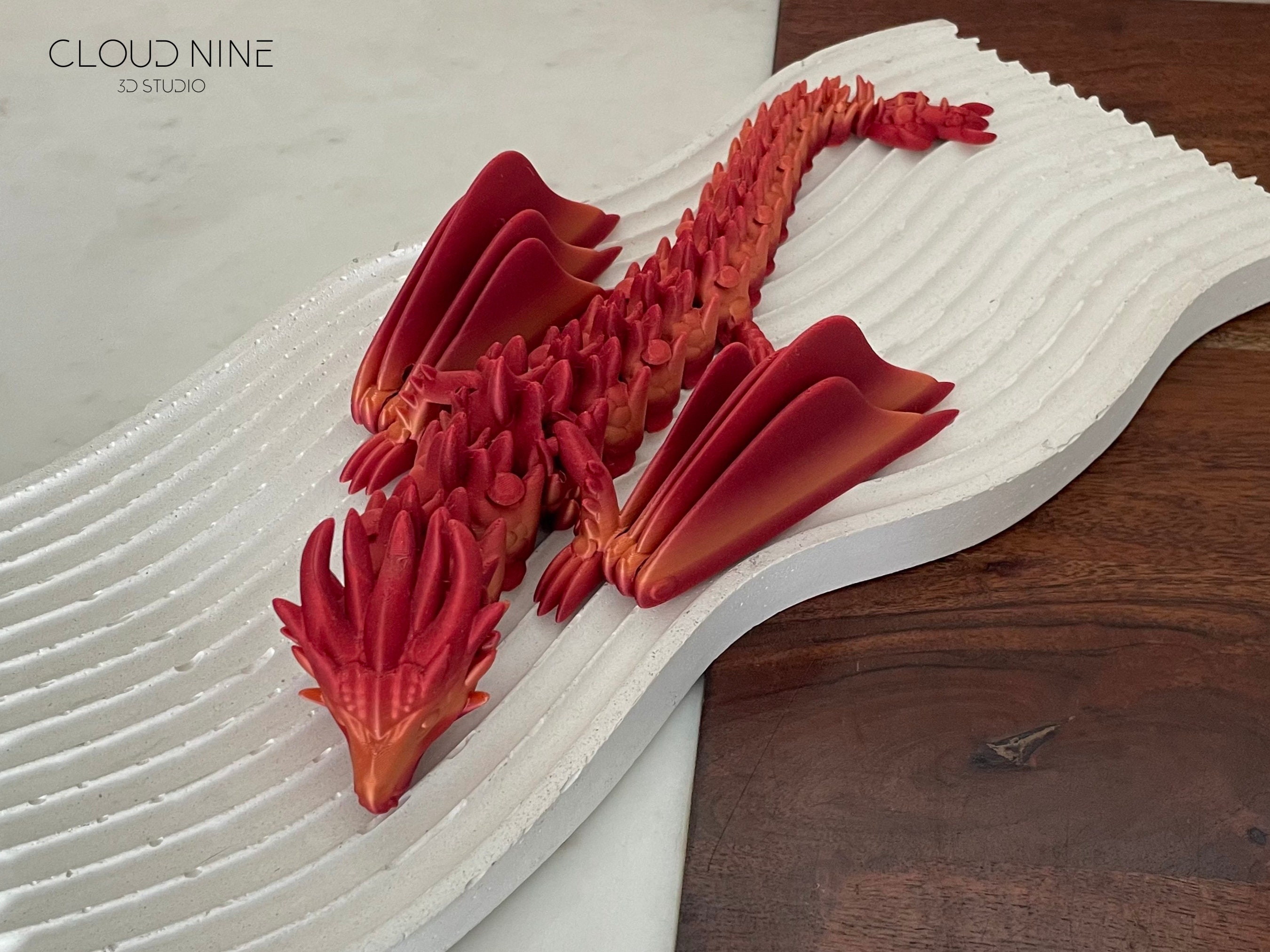 Articulated Dragon Fidget Toy Articulated Winged Dragon - Etsy