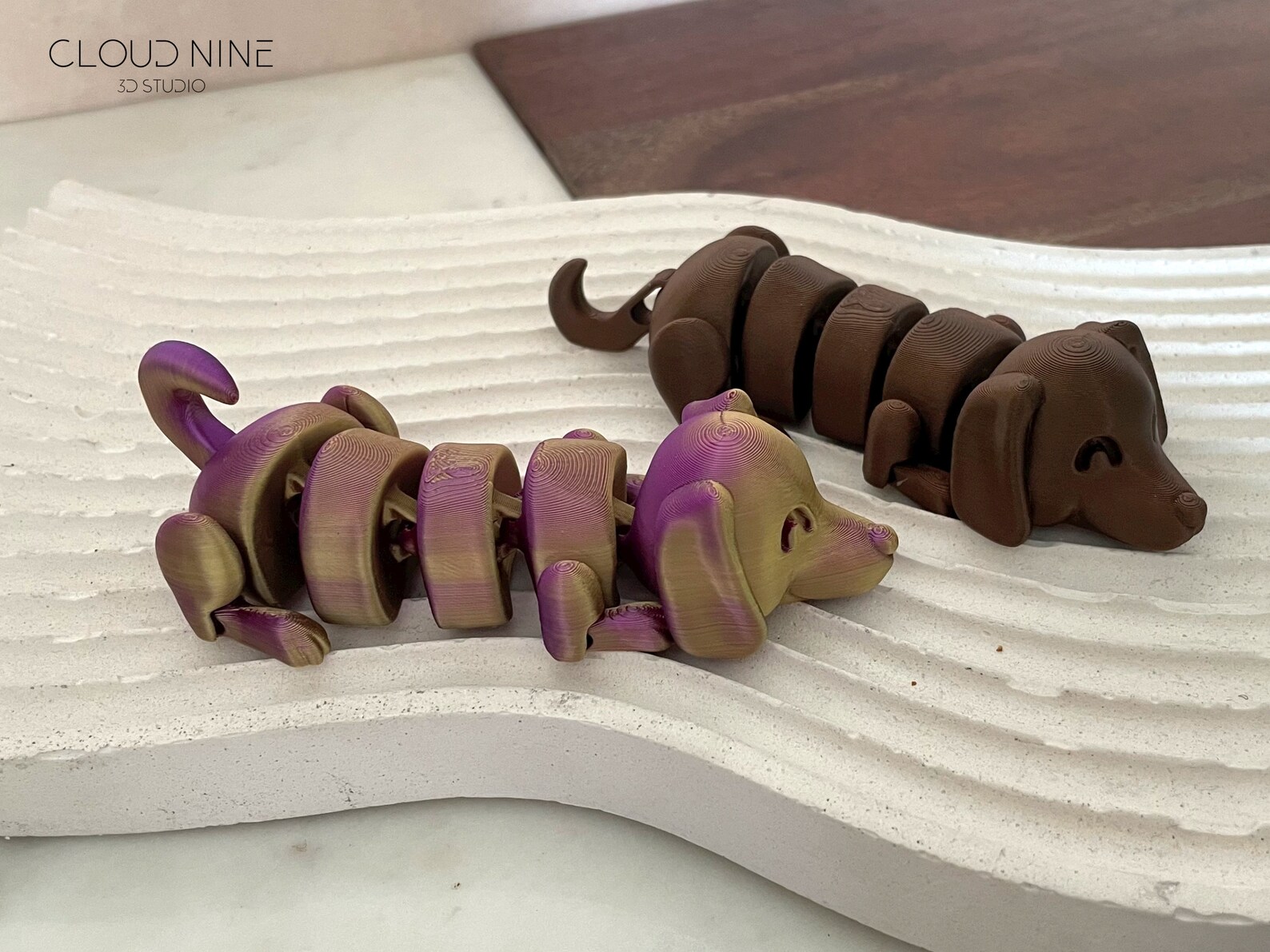 Articulated Dog Toy, Sleepy Wiener Dog, Articulated Fidget Toy, Fun ...