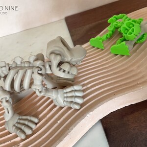 Articulated Skeleton Dog, Flexi Skeleton Dog, Halloween Toy, Office ...