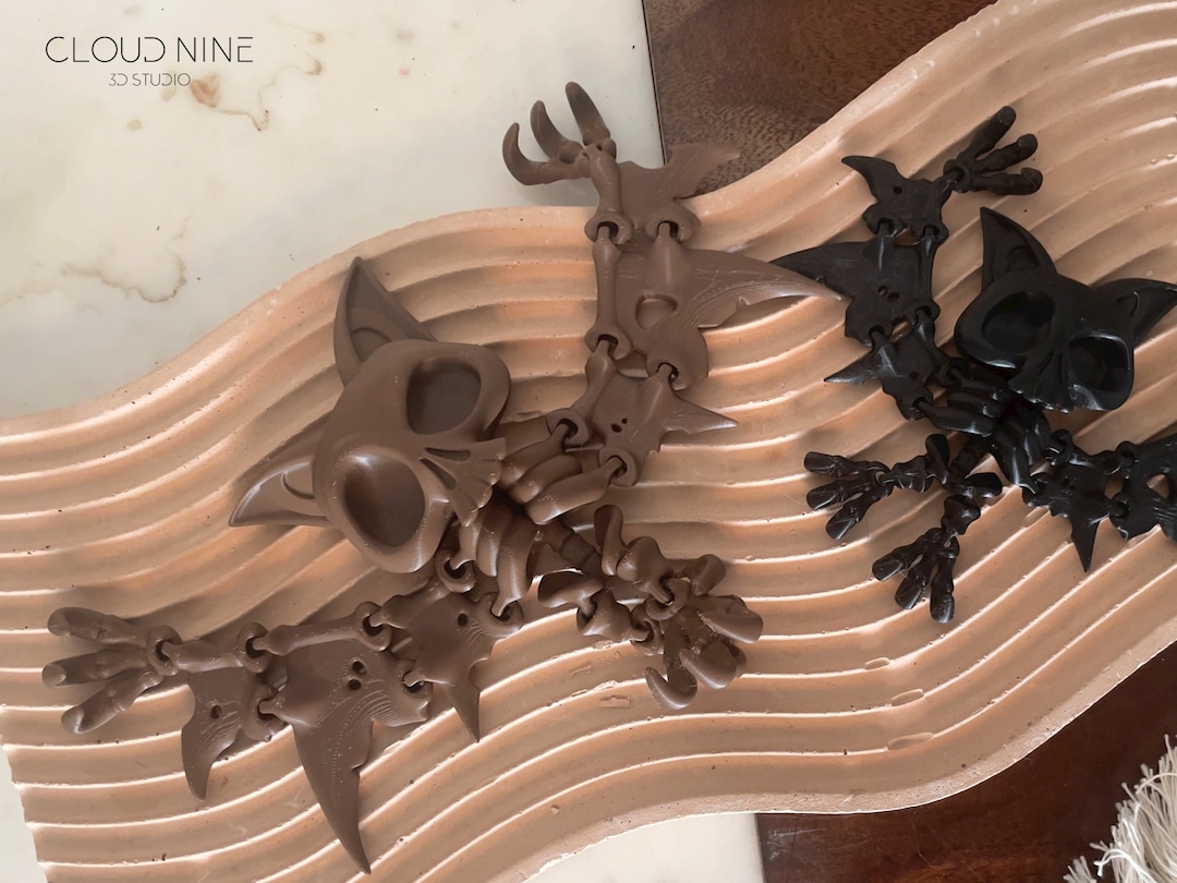 Articulated Skeleton Bat, Flexi Skeletal Bat, Halloween Toy, Halloween ...