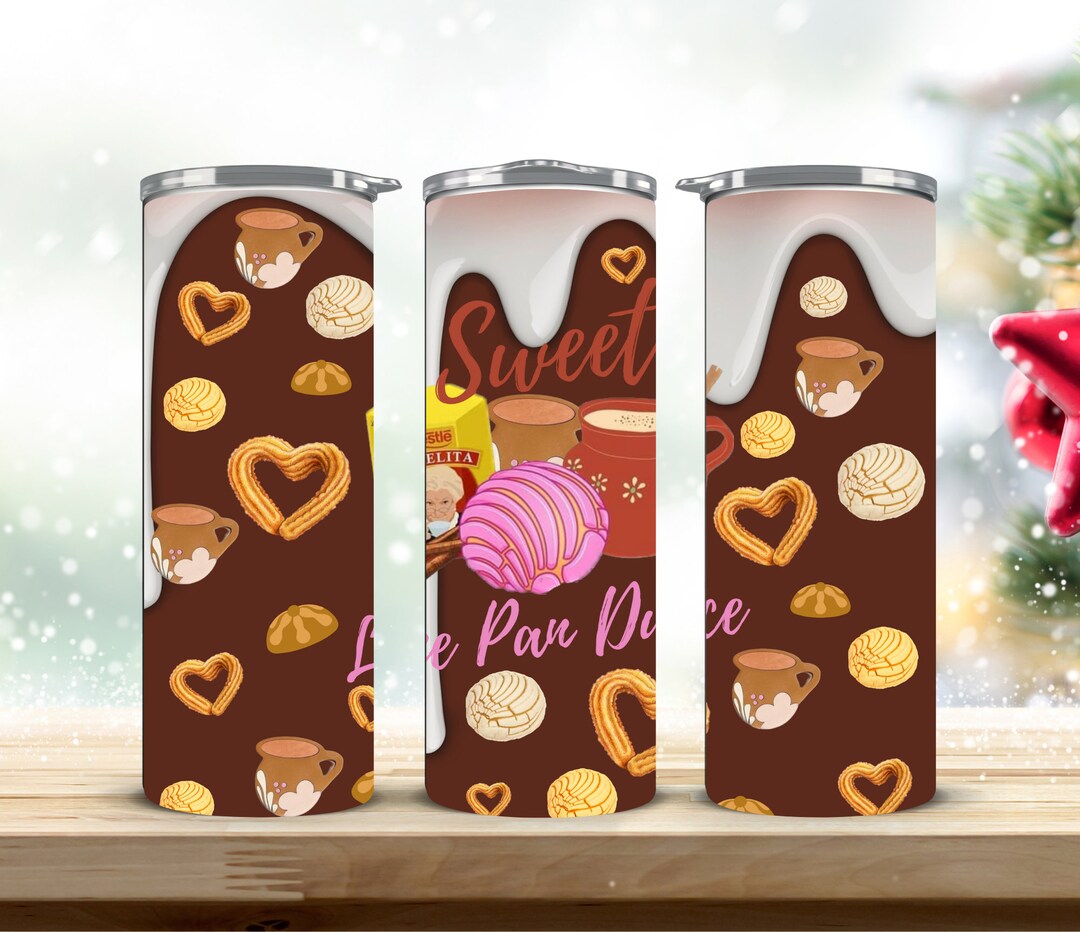 Sweet Like Pan Dulce Tumbler Wrap, Heart Panecito, Heart Sweetbread PNG ...