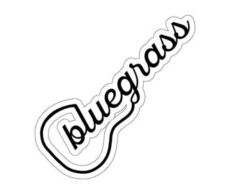 Tony Rice and Wyatt Rice Bluegrass Guitar Mustache and Mash Kiss-cut ...