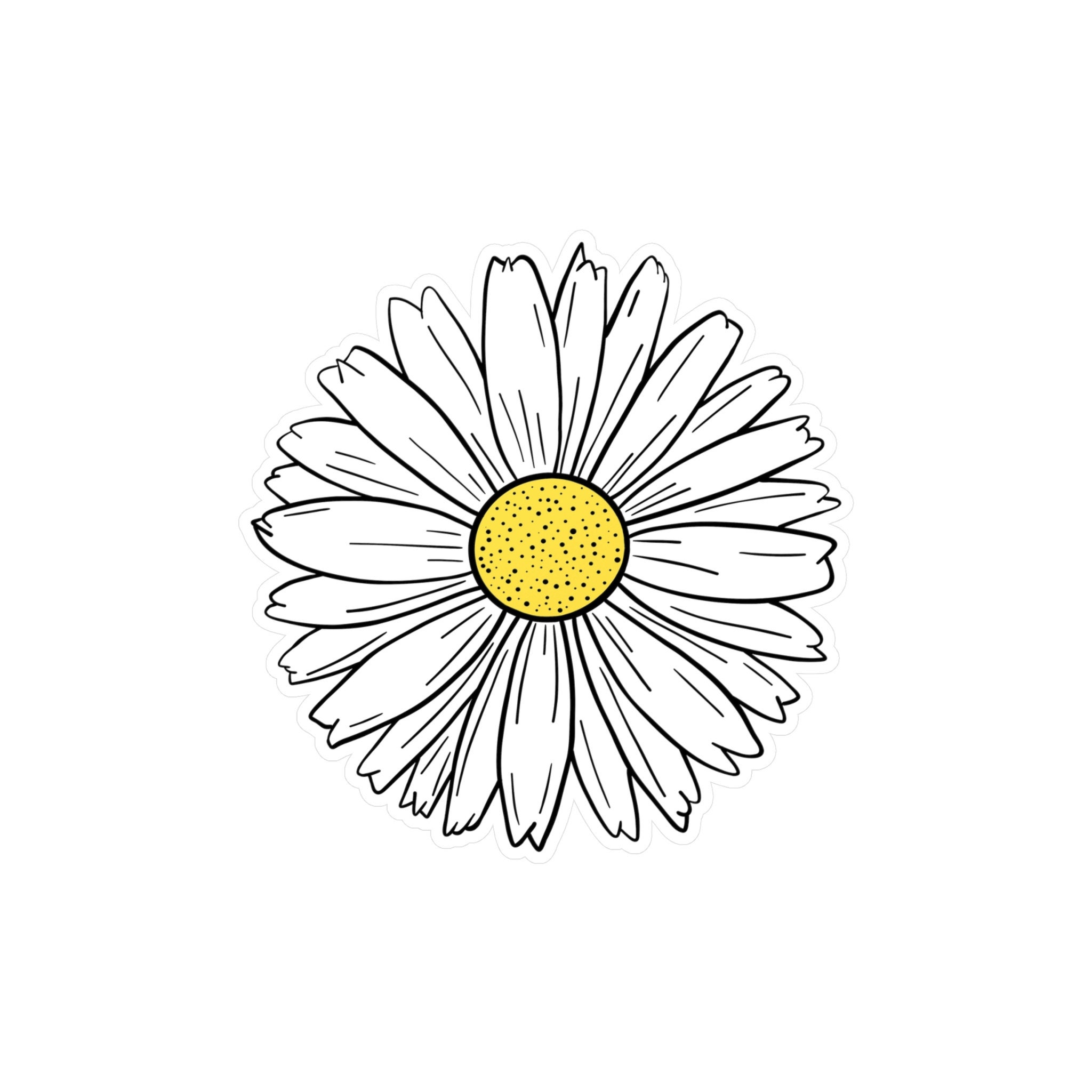 Daisy Kiss Cut Vinyl Decal Etsy