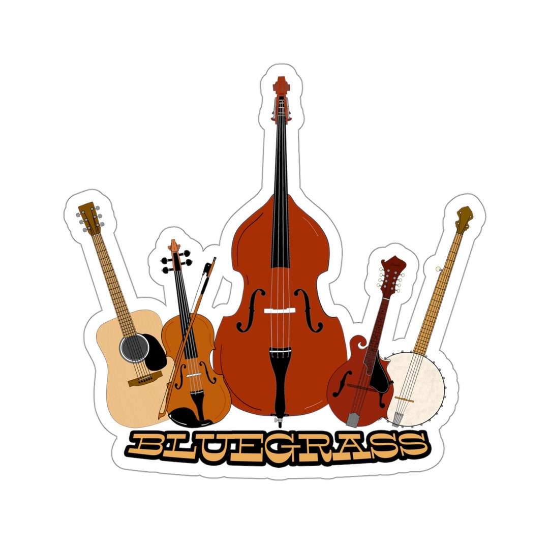 Bluegrass Instruments Kiss-cut Sticker - Etsy