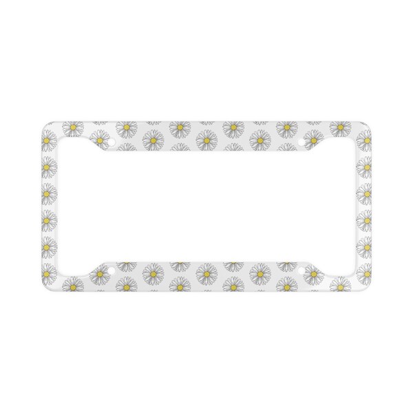 Daisies License Plate Frame - Etsy