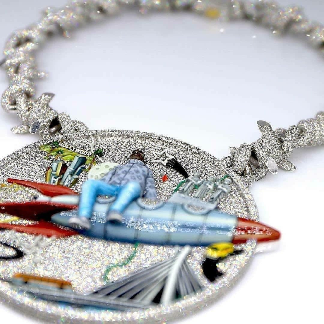 Men's Iced Out Pendant, VVS Moissanite Pendant, Custom Hip Hop Charm ...