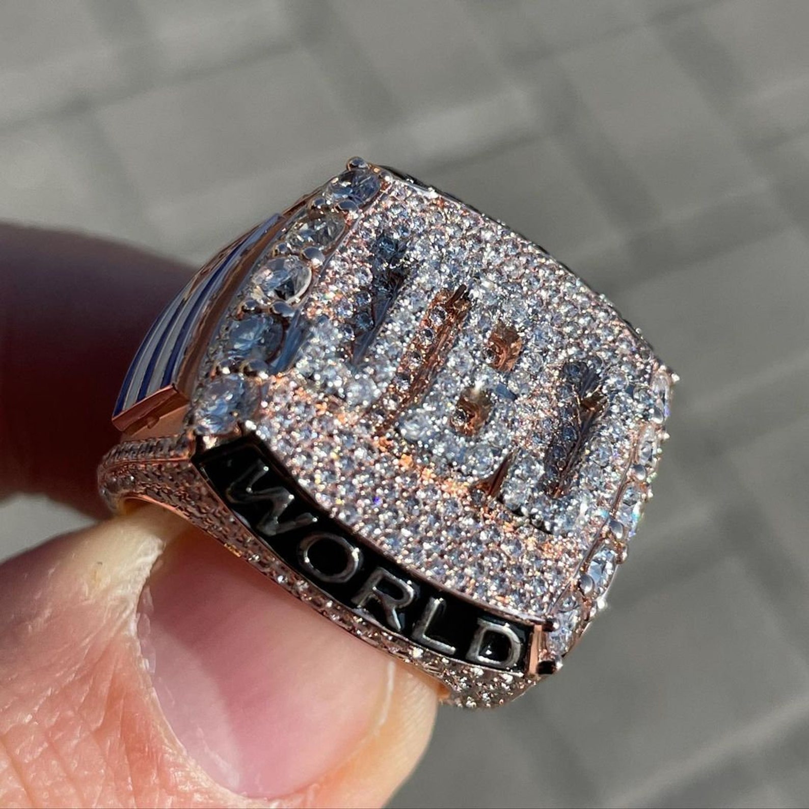 Men's Iced Out Moissanite Round Rapper Pinky JBJ Ring With Solid 925 ...
