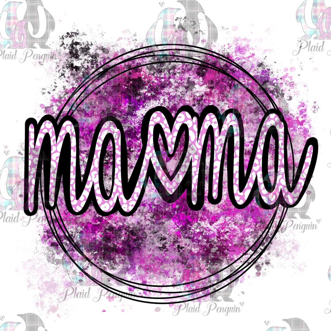 Splatter Paint Leopard or Plaid Mama - Etsy