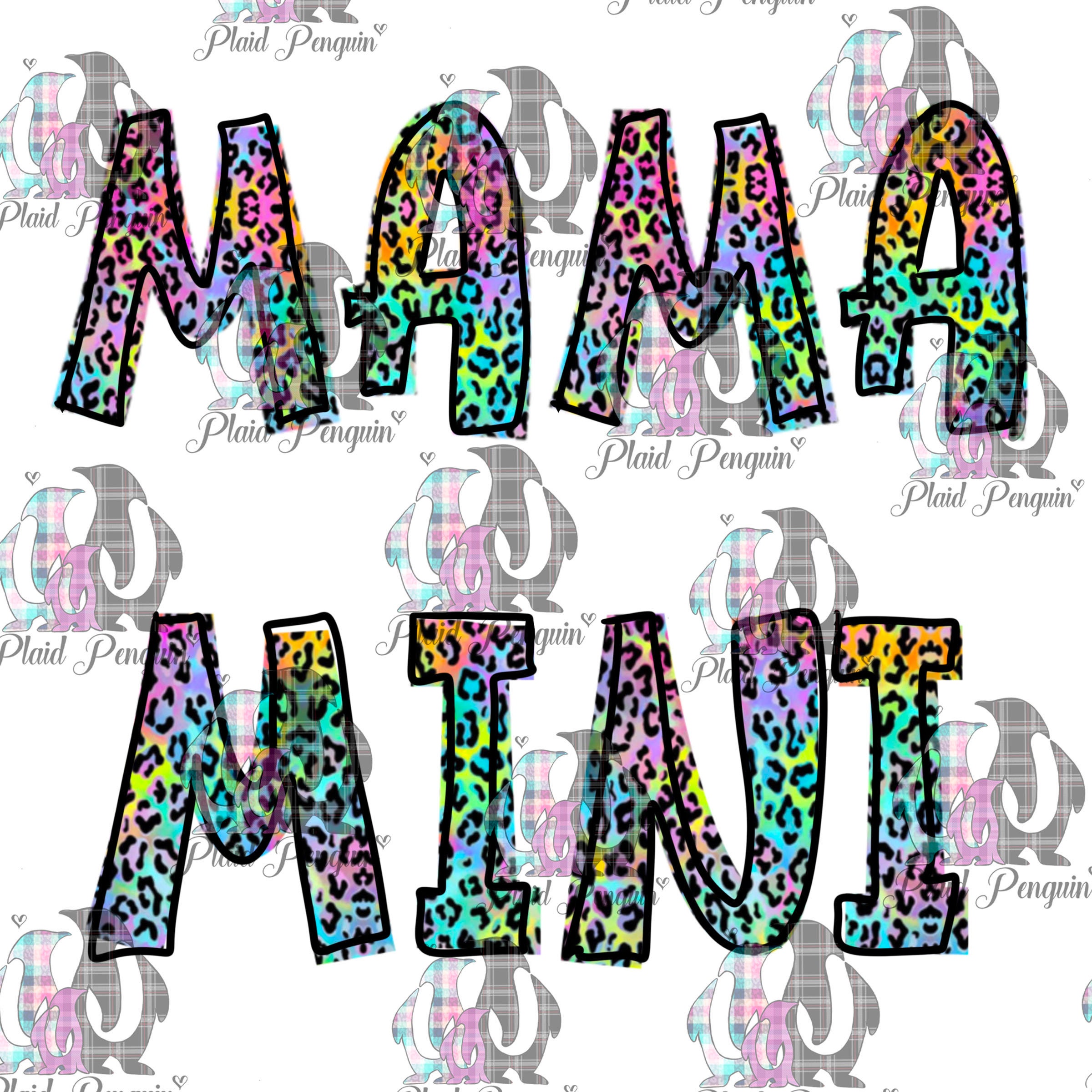 Leopards Rainbow 90’s Mama and Mini - Etsy