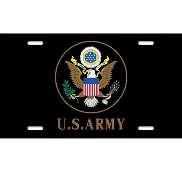 Us Army Front License Plate - Etsy