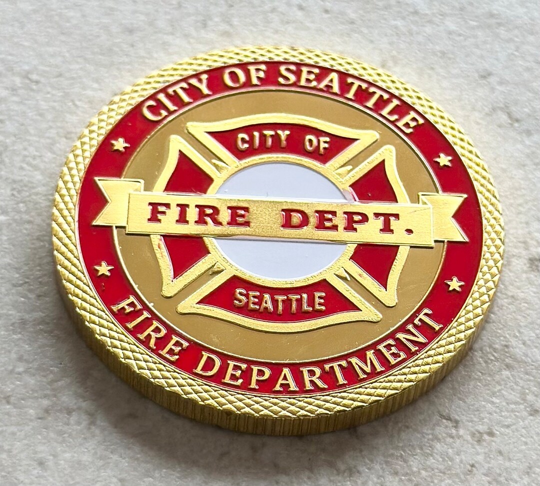City of Seattle Fire Department Challenge Coin. - Etsy