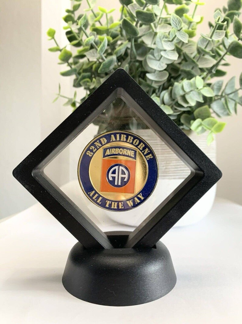 US ARMY 82nd Airborne Division all the Way Challenge Coin With 3D ...