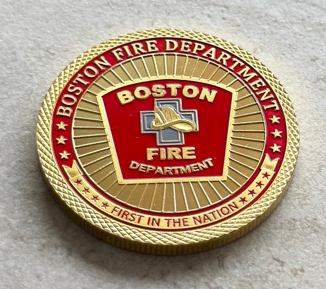Boston Fire Department Challenge Coin First in the Nation. - Etsy