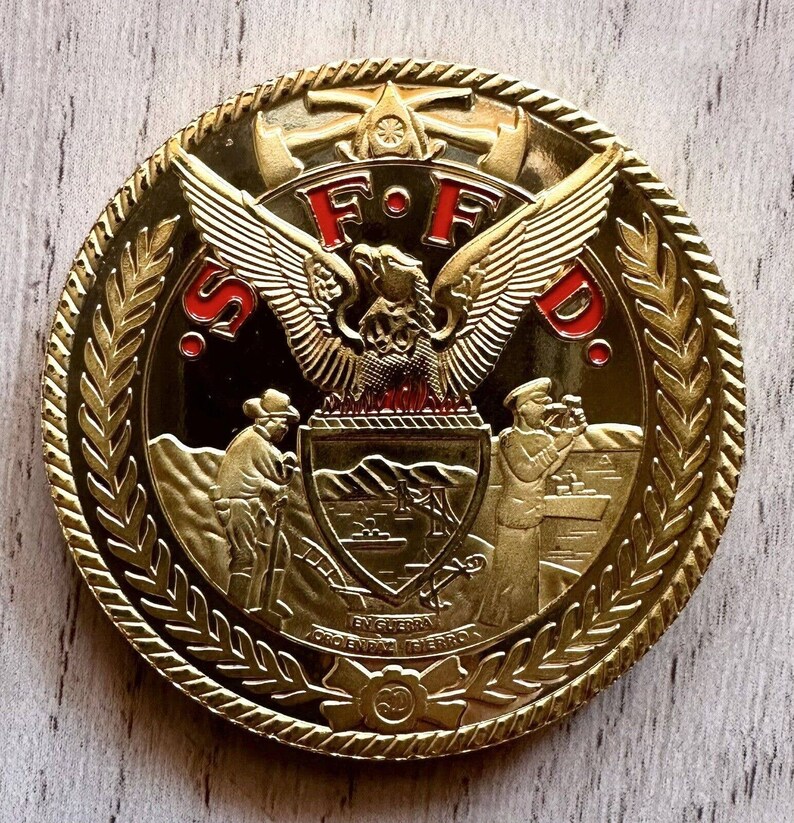 SAN FRANCISCO Fire Dept Challenge Coin - Etsy
