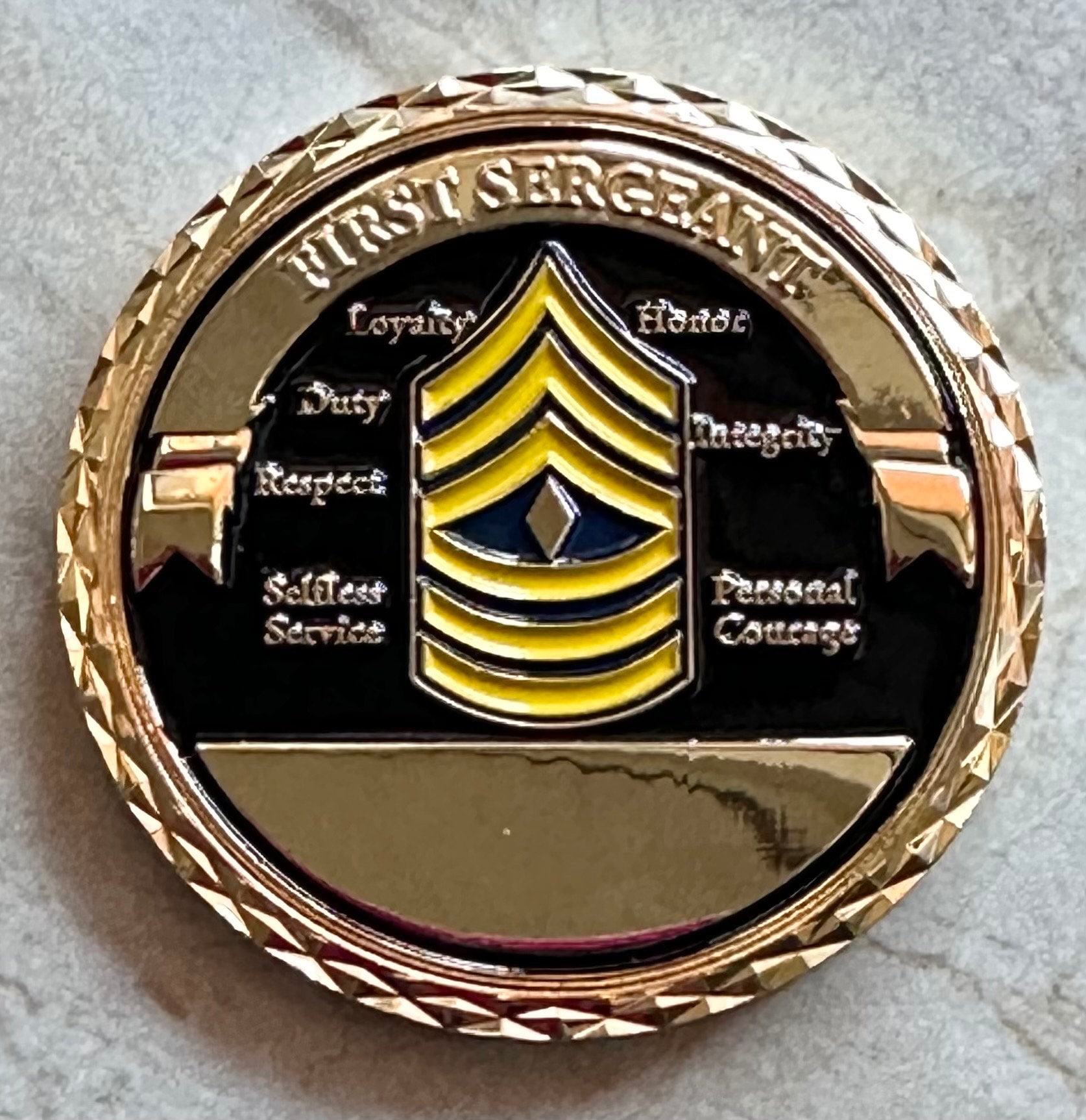 Challenge Coin Army Rank First Sergeant Coin - Etsy