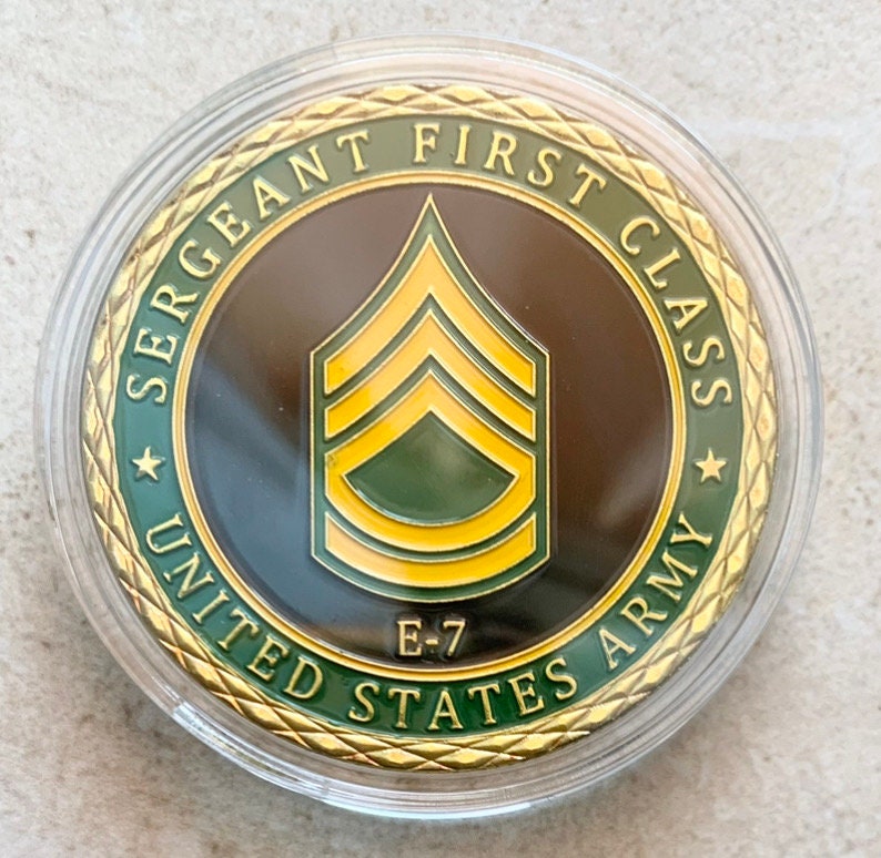 United States ARMY E-7 SFC Sergeant First Class Challenge Coin. Fast ...