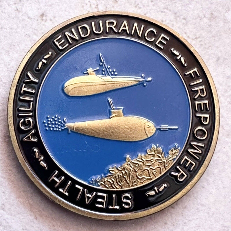 U S Navy Nuclear Submarine Warfare the Silent Service Challenge Coin ...