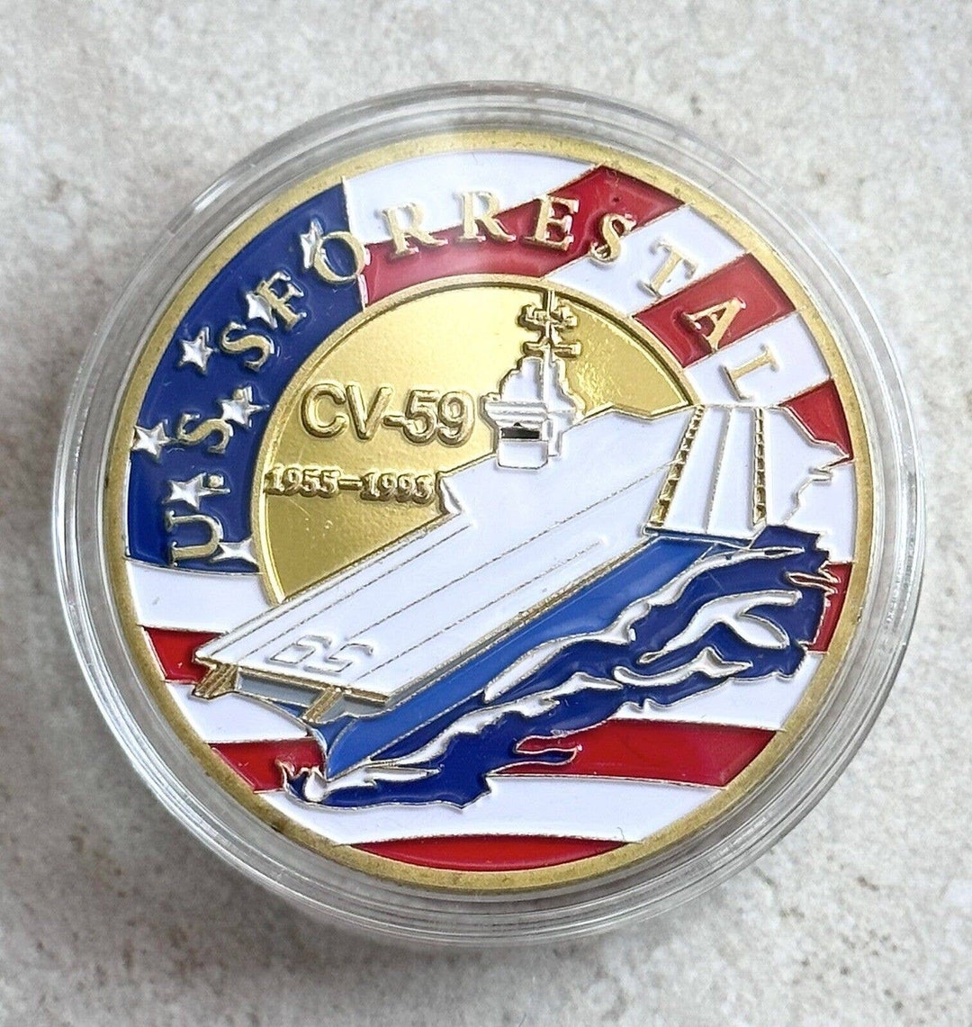 US Navy USS Forrestal CV-59 Challenge Coin - Etsy